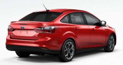 The 2012 Ford Focus SE with the SE Sport Package from the rear | Torque ...